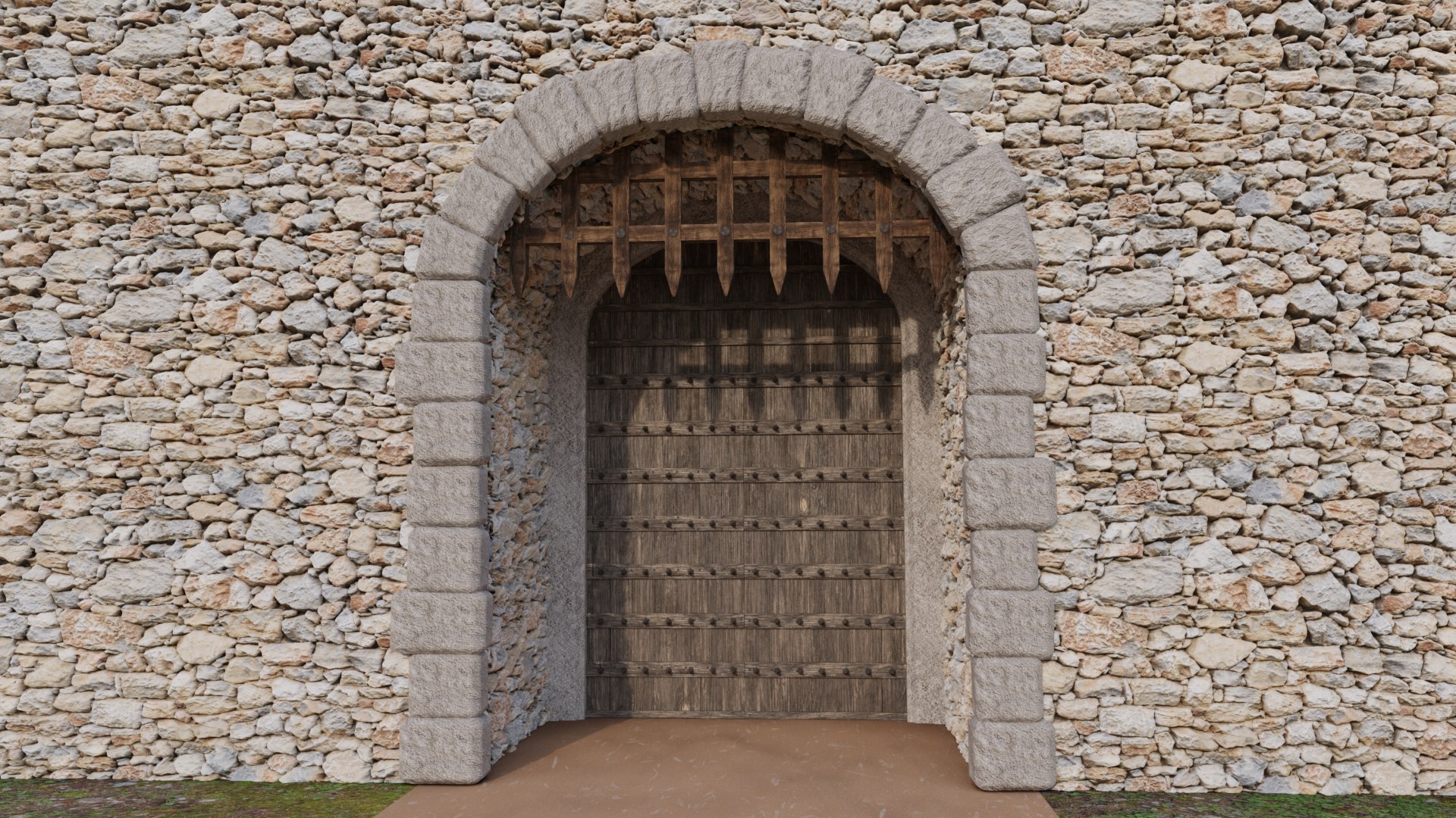 3D Medieval Wall - TurboSquid 1760884