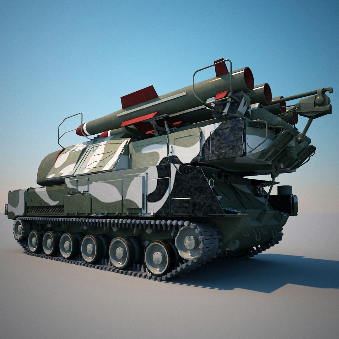 buk missile sa-17 grizzly 3d model