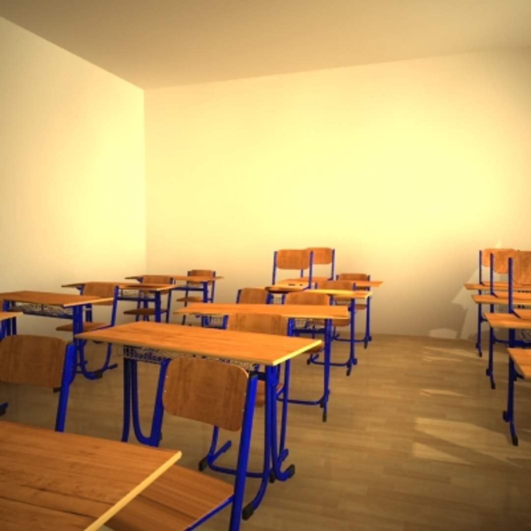 3d Model Class Room Classroom