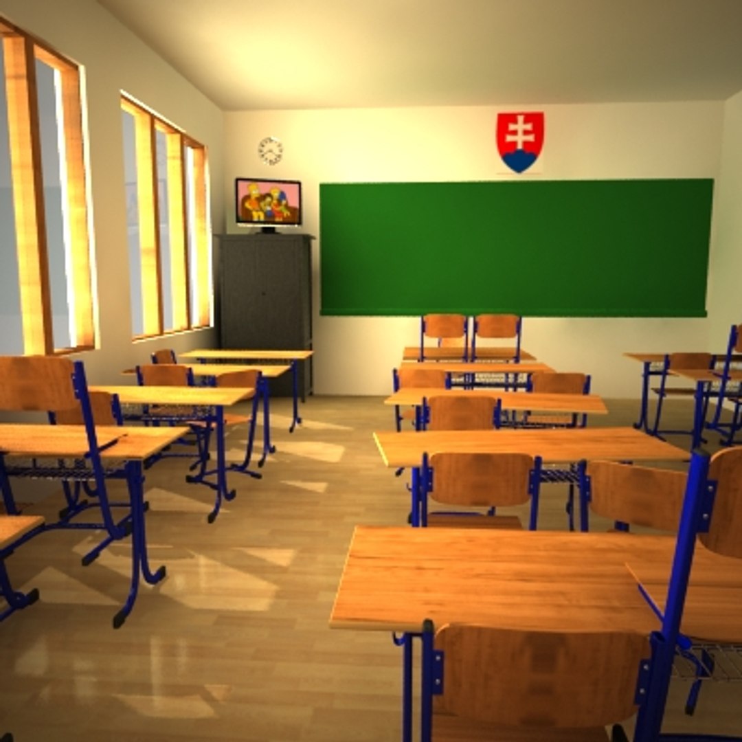 3d Model Class Room Classroom
