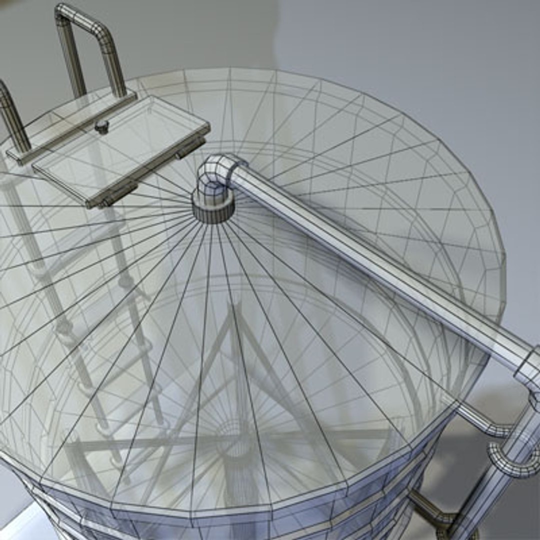 3d Model Roof Water Tank 03