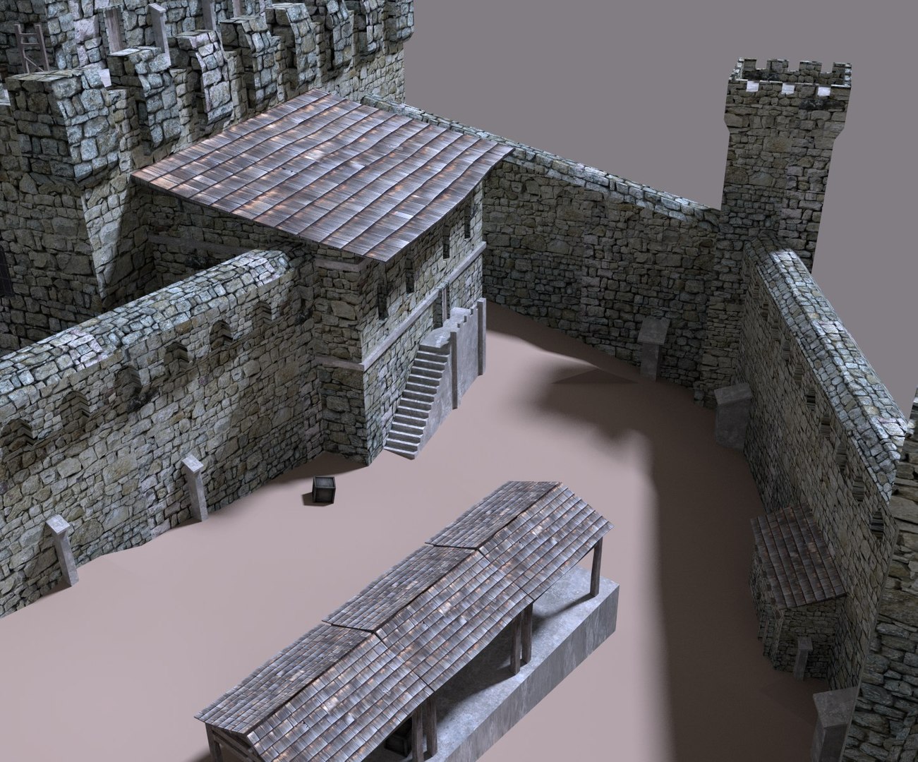 Medieval Castle 3d Obj