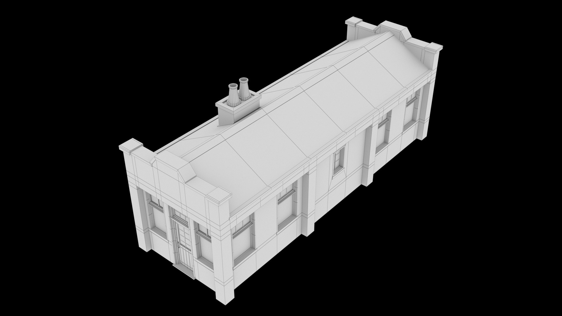3D Old Industrial Building Model - TurboSquid 1956456