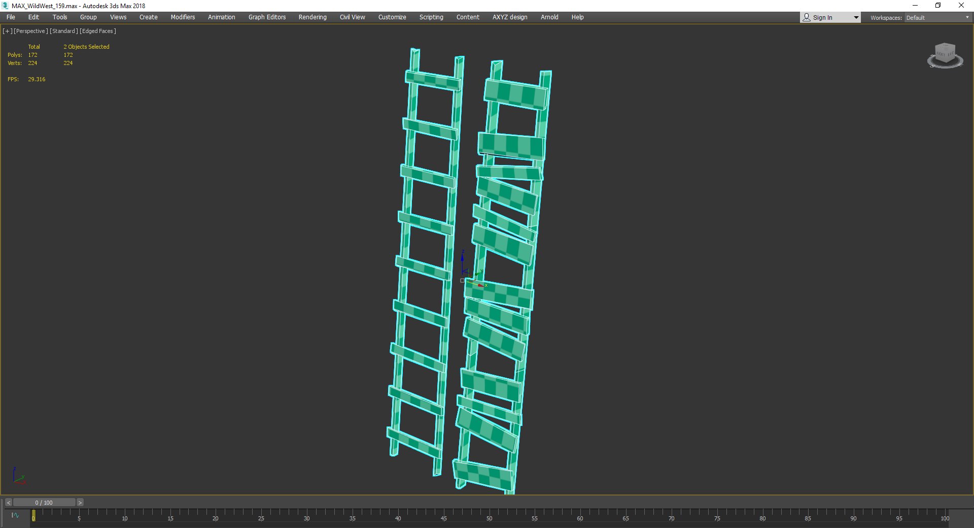 Wooden Ladders 3D Model - TurboSquid 1371123