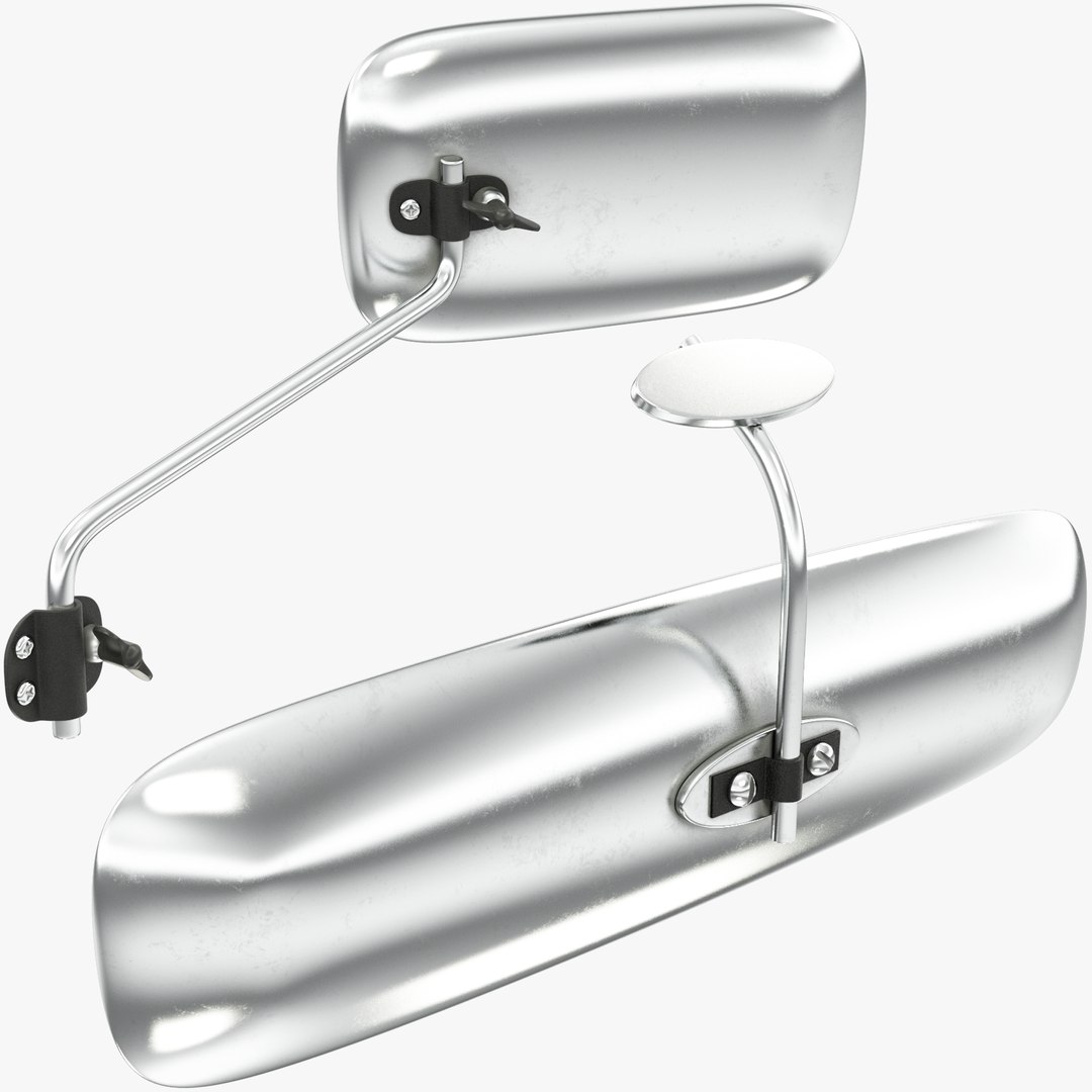 3D Retro Rear and Side View Mirrors Collection V1 - TurboSquid 2066501