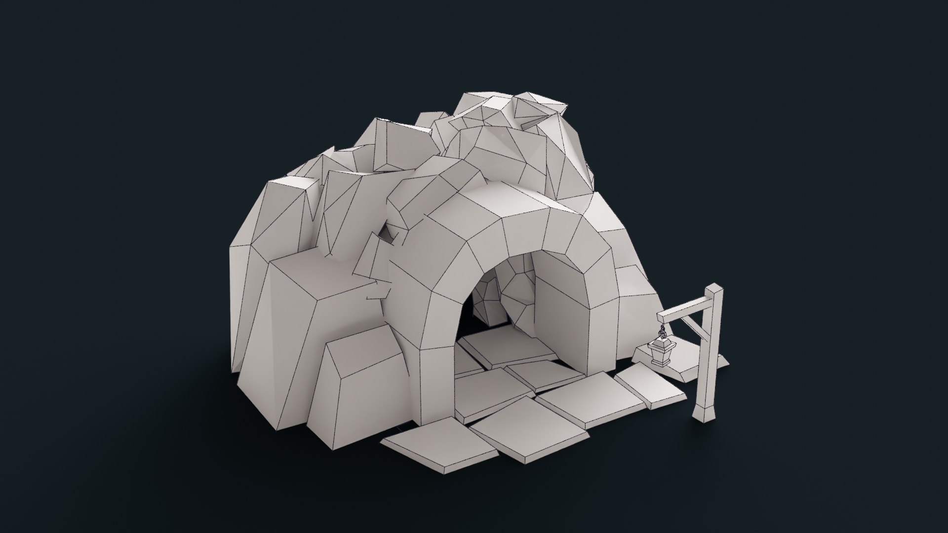 Stylized cave game ready 3D model - TurboSquid 1978658
