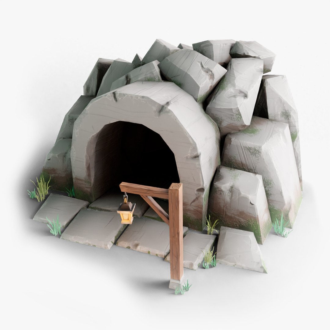 Stylized cave game ready 3D model - TurboSquid 1978658