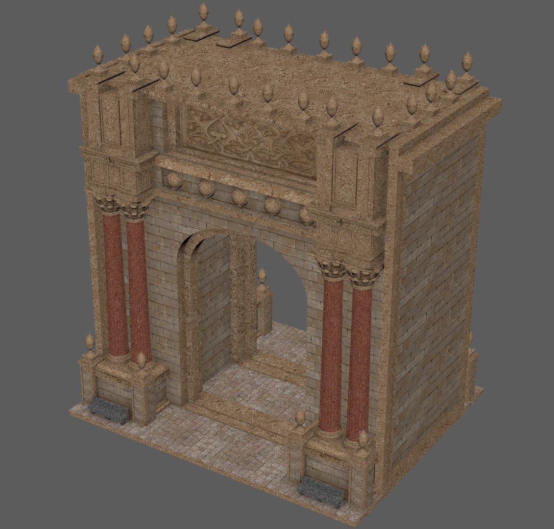 Classic arch gate 3D model - TurboSquid 1414943