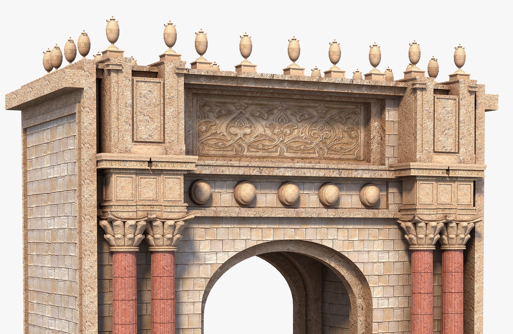 Classic arch gate 3D model - TurboSquid 1414943