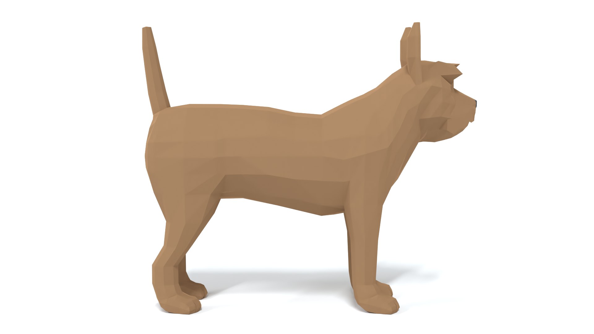 3D Low Poly Cartoon Yorkshire Terrier Dog - TurboSquid 1816075