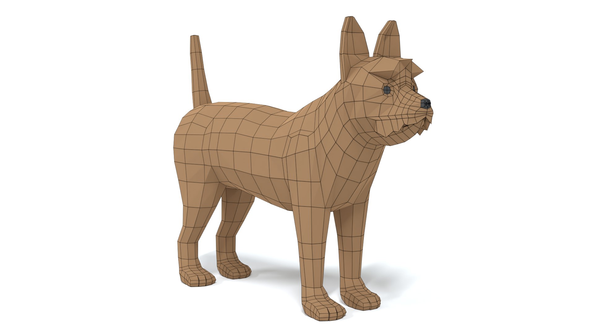 3D Low Poly Cartoon Yorkshire Terrier Dog - TurboSquid 1816075