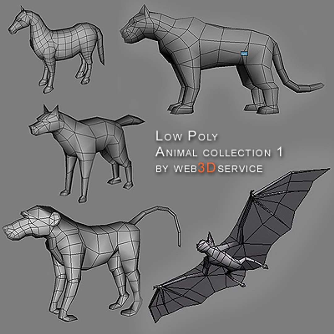3dsmax Animal Tiger Wolf Horse