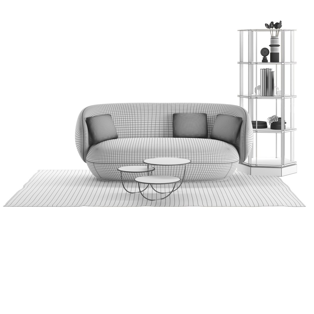3D Oaze Sofa Livingroom Model - TurboSquid 2217390