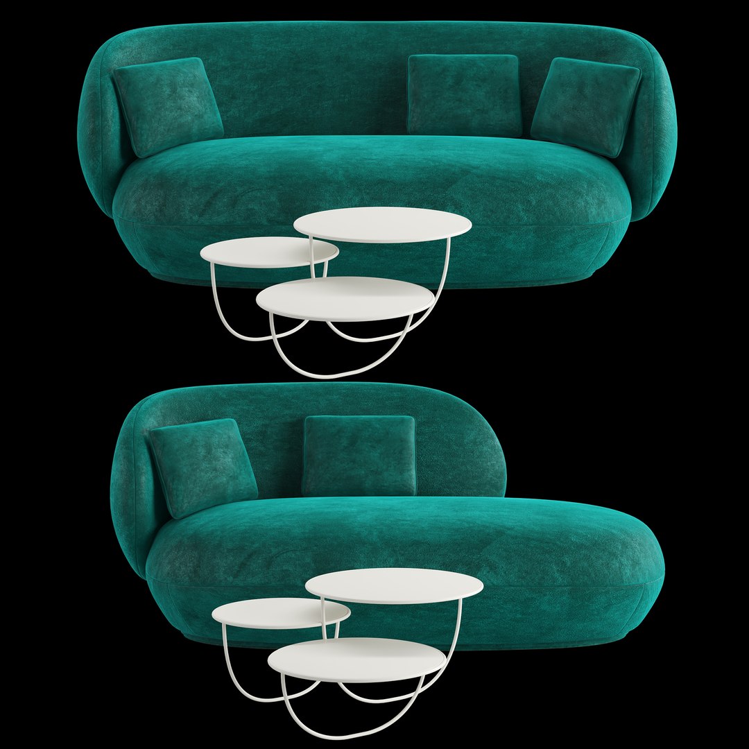 3D Oaze Sofa Livingroom Model - TurboSquid 2217390