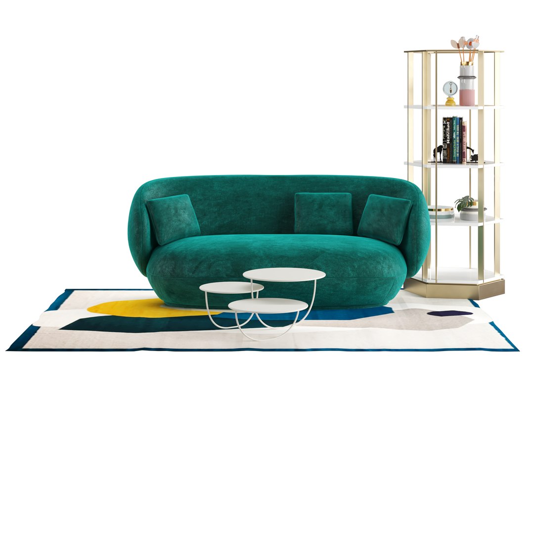 3D Oaze Sofa Livingroom Model - TurboSquid 2217390