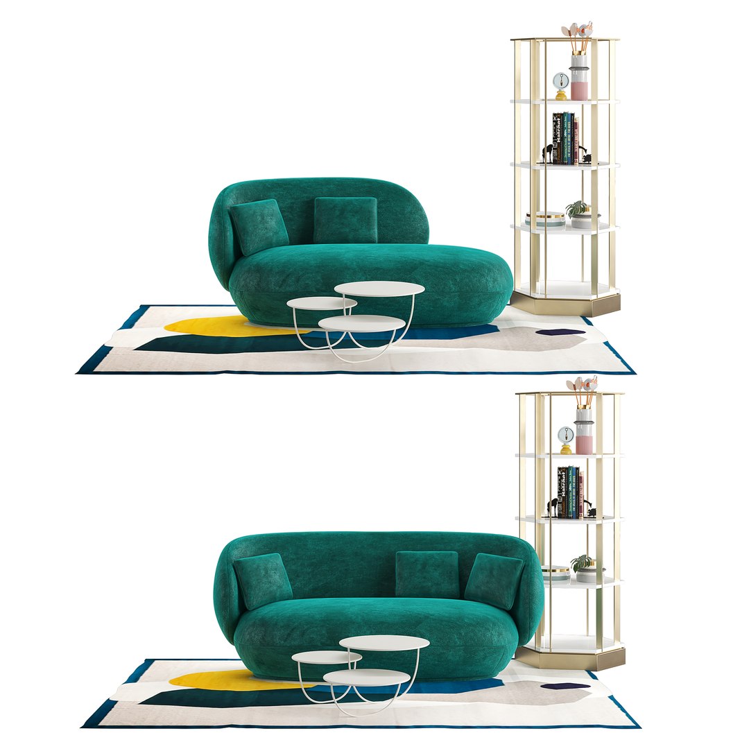 3D Oaze Sofa Livingroom Model - TurboSquid 2217390