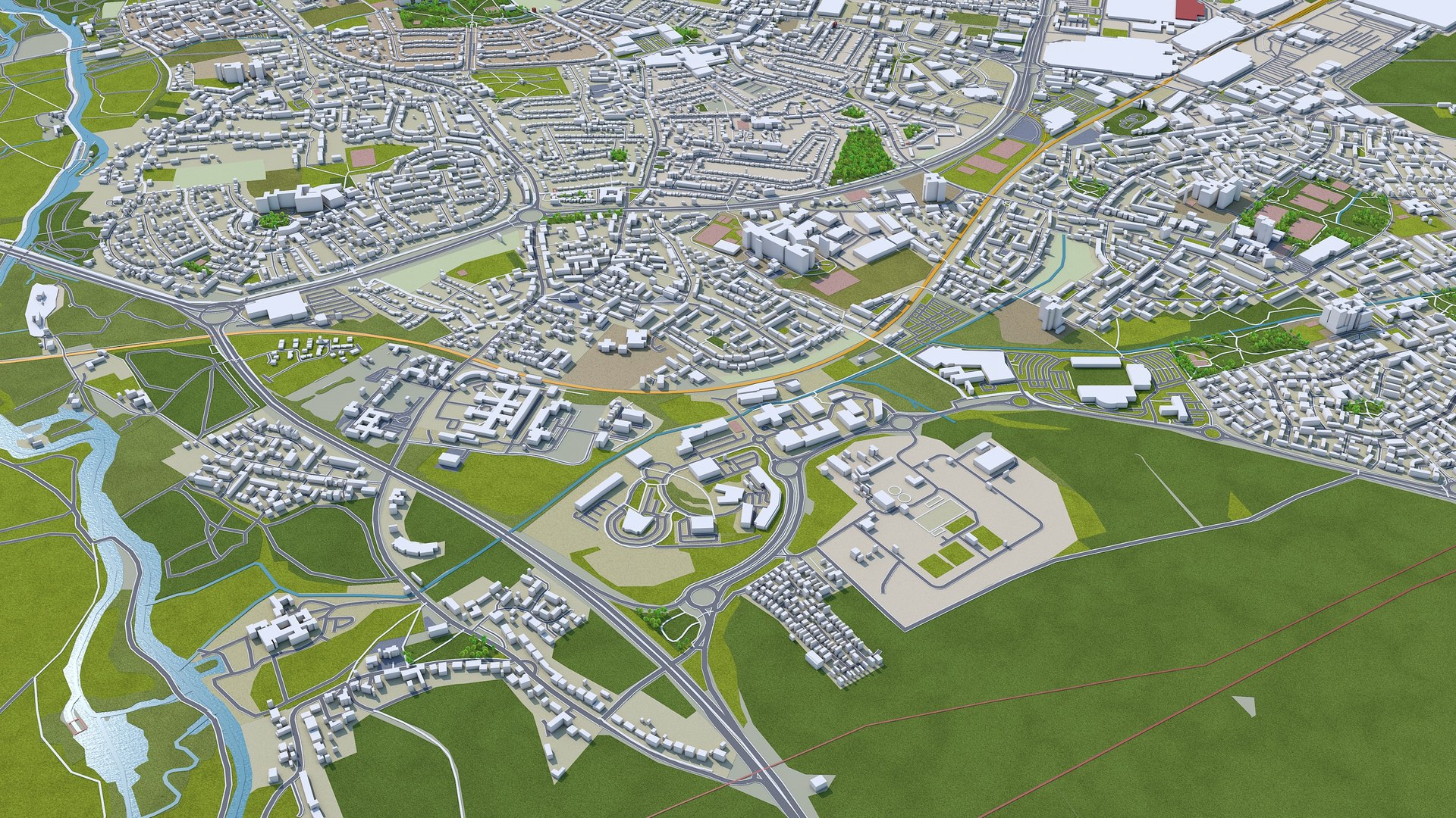 City Area Building Model - TurboSquid 1653151