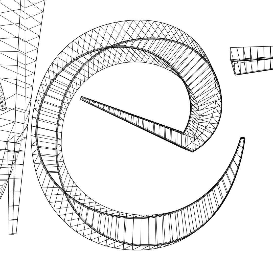 3D Model Frivole Typeface - TurboSquid 1372950