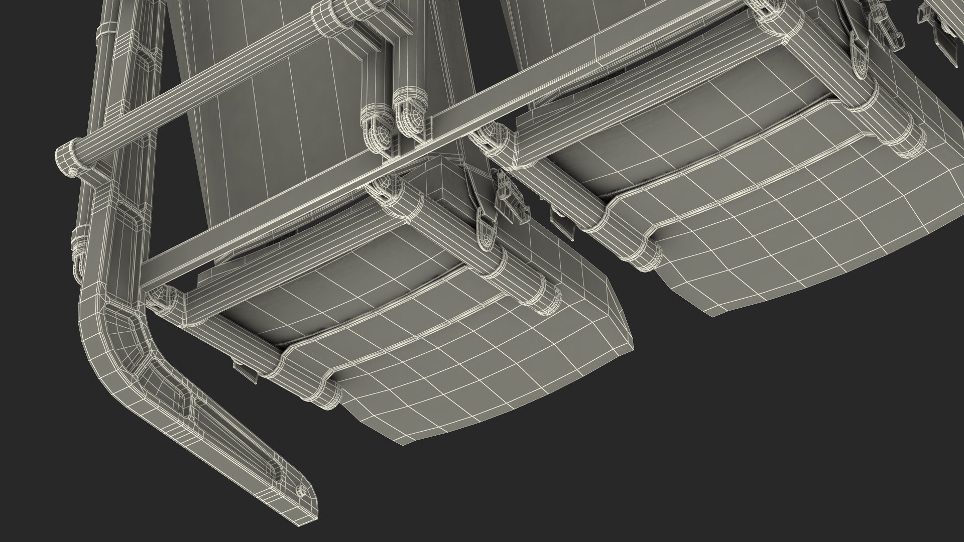 Helicopter passenger seats copter 3D model - TurboSquid 1486646