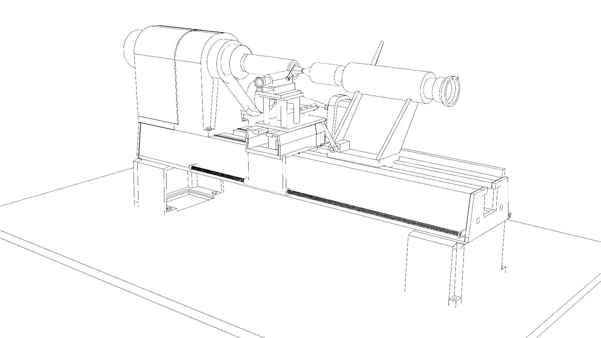 3D P D Lathe Model - TurboSquid 2014335