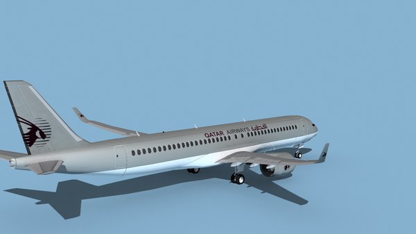 3D Airbus A220-300 Qatar - TurboSquid 1747234