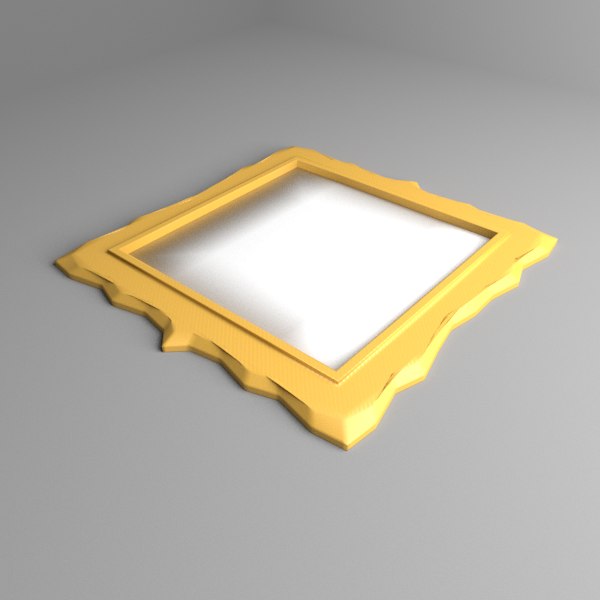 Rectangle picture frame 3D model - TurboSquid 1544462