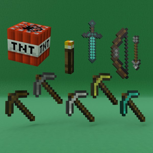 무료 Minecraft 3D 모델 다운로드 용 | TurboSquid
