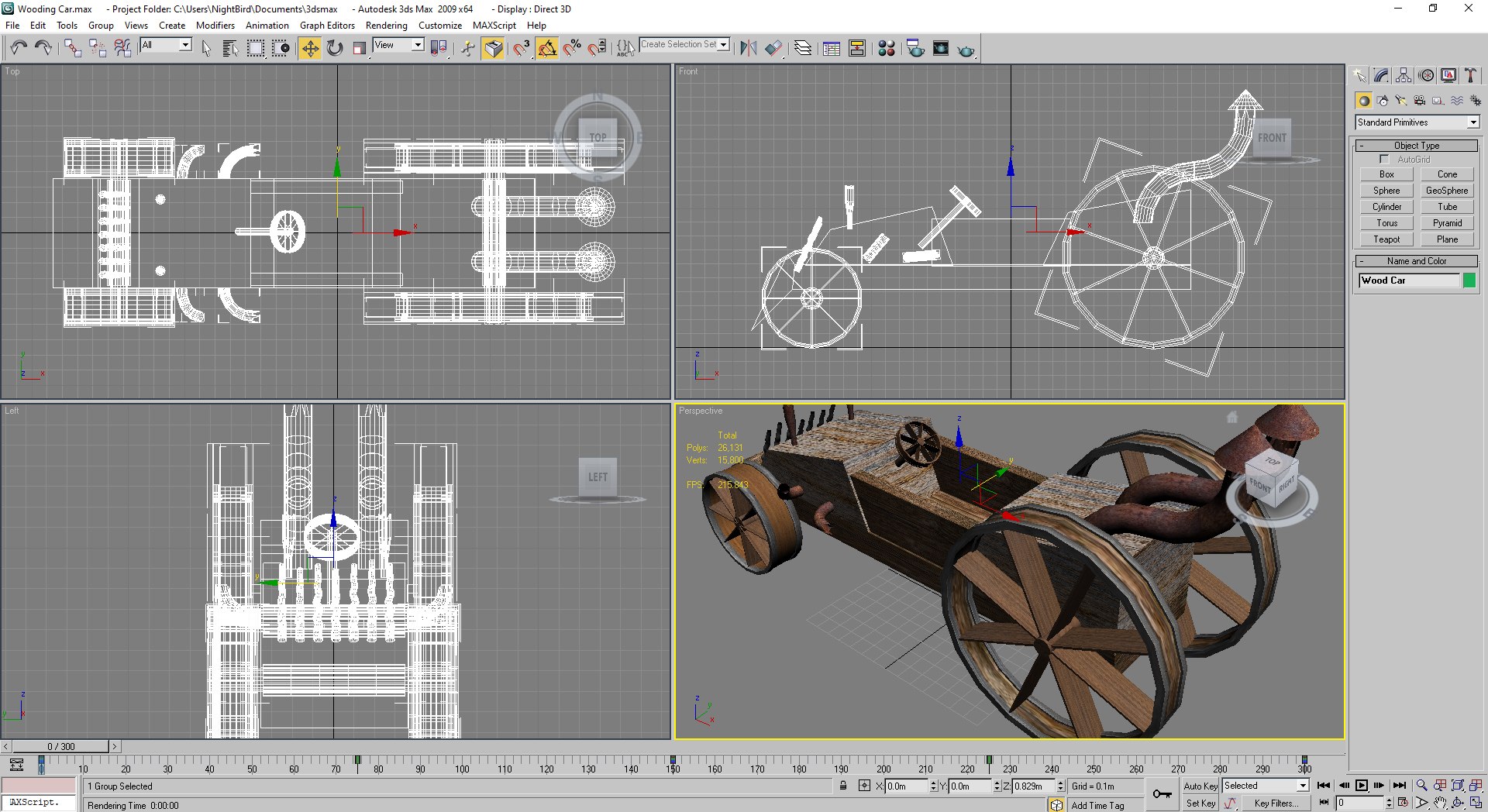 Animation Wooding Car Lumion Model - TurboSquid 1438488