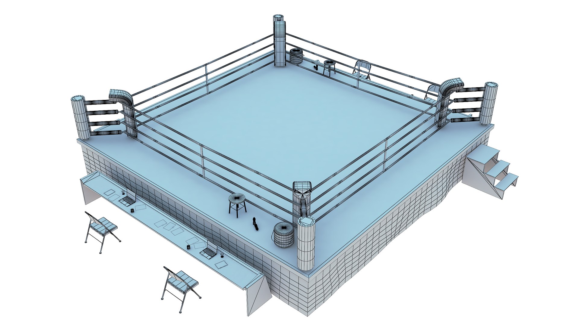 Boxing ring 3D model - TurboSquid 1575705