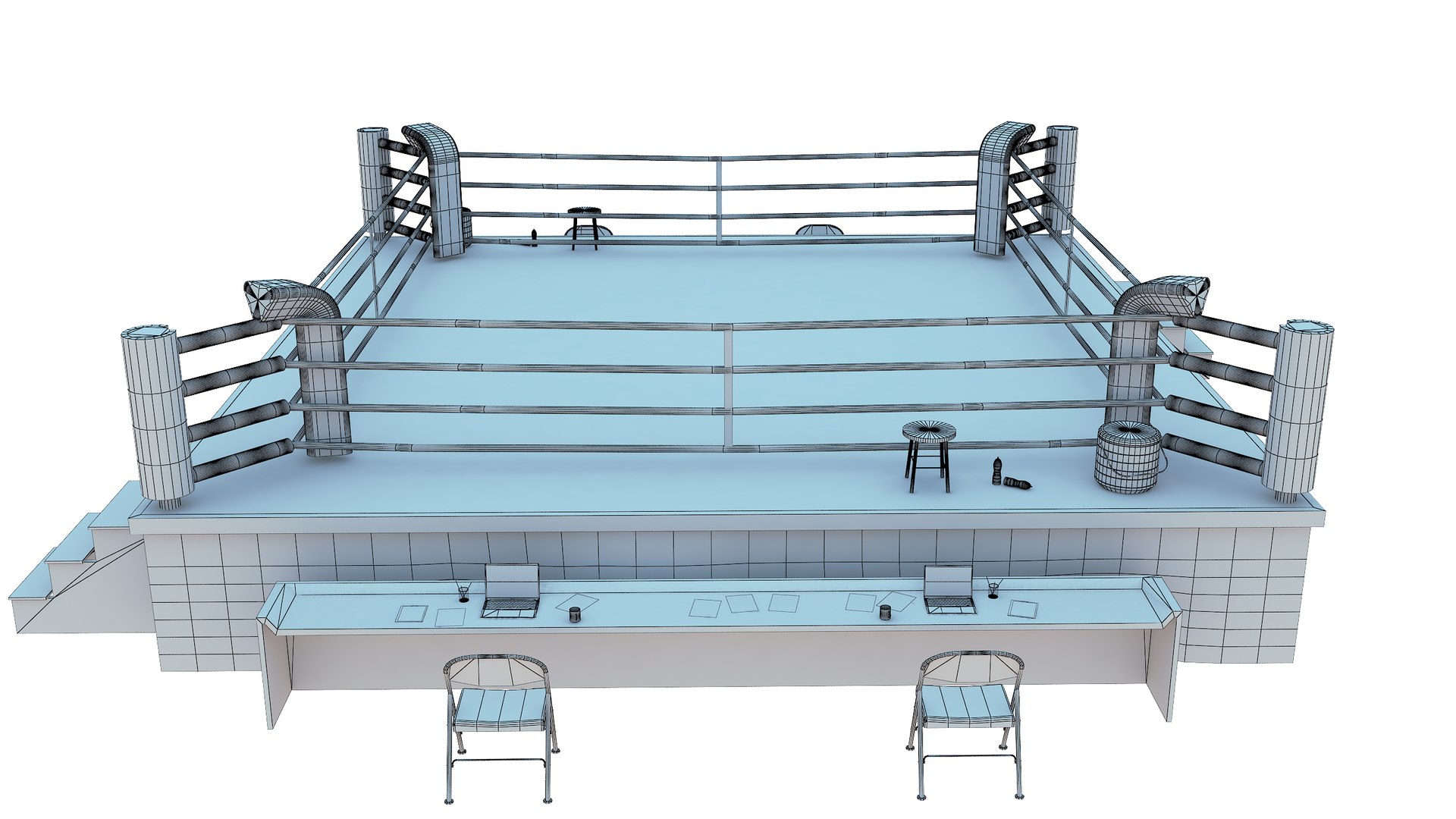 Boxing Ring 3D Model - TurboSquid 1575705