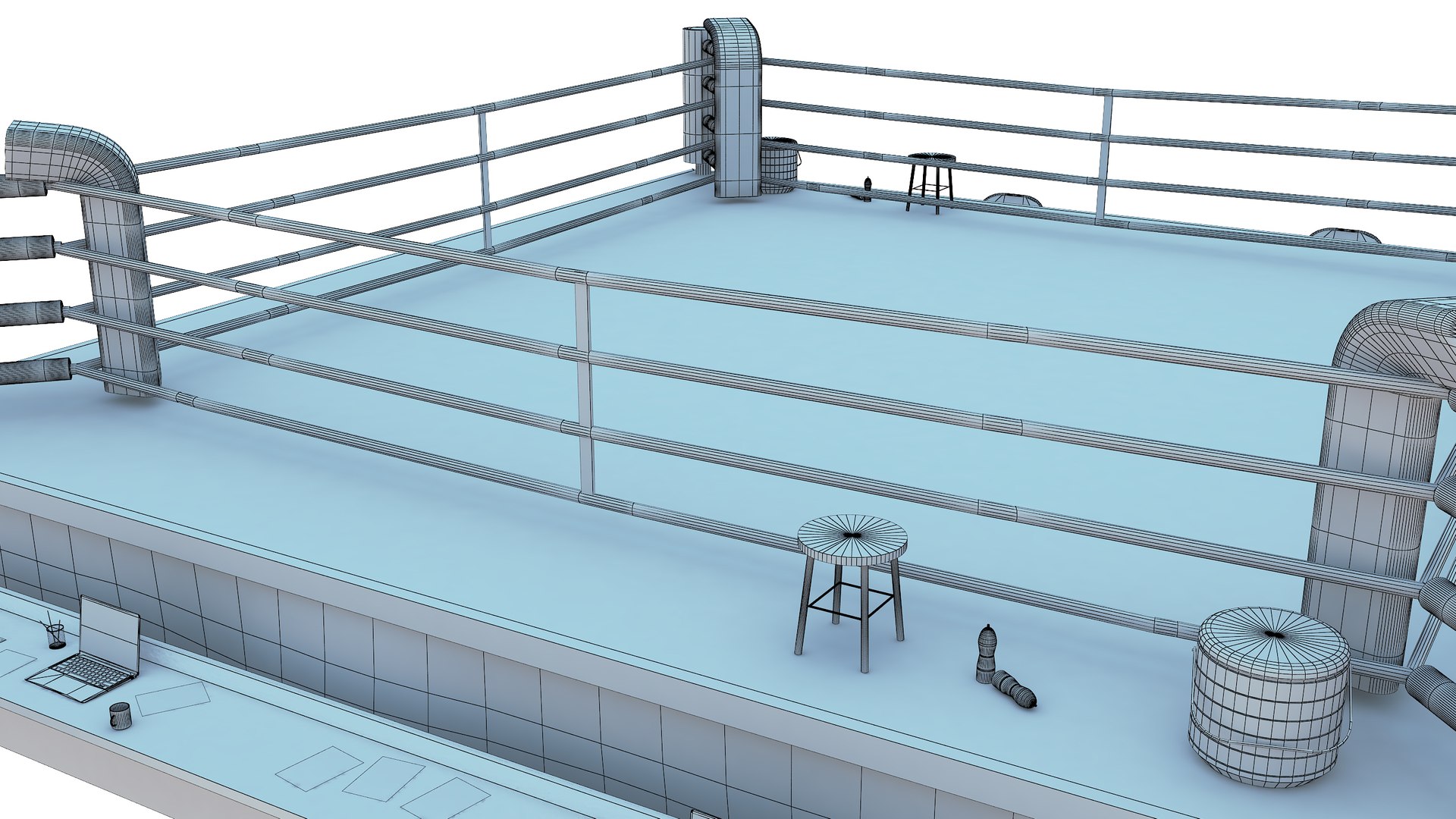 Boxing Ring 3D Model - TurboSquid 1575705