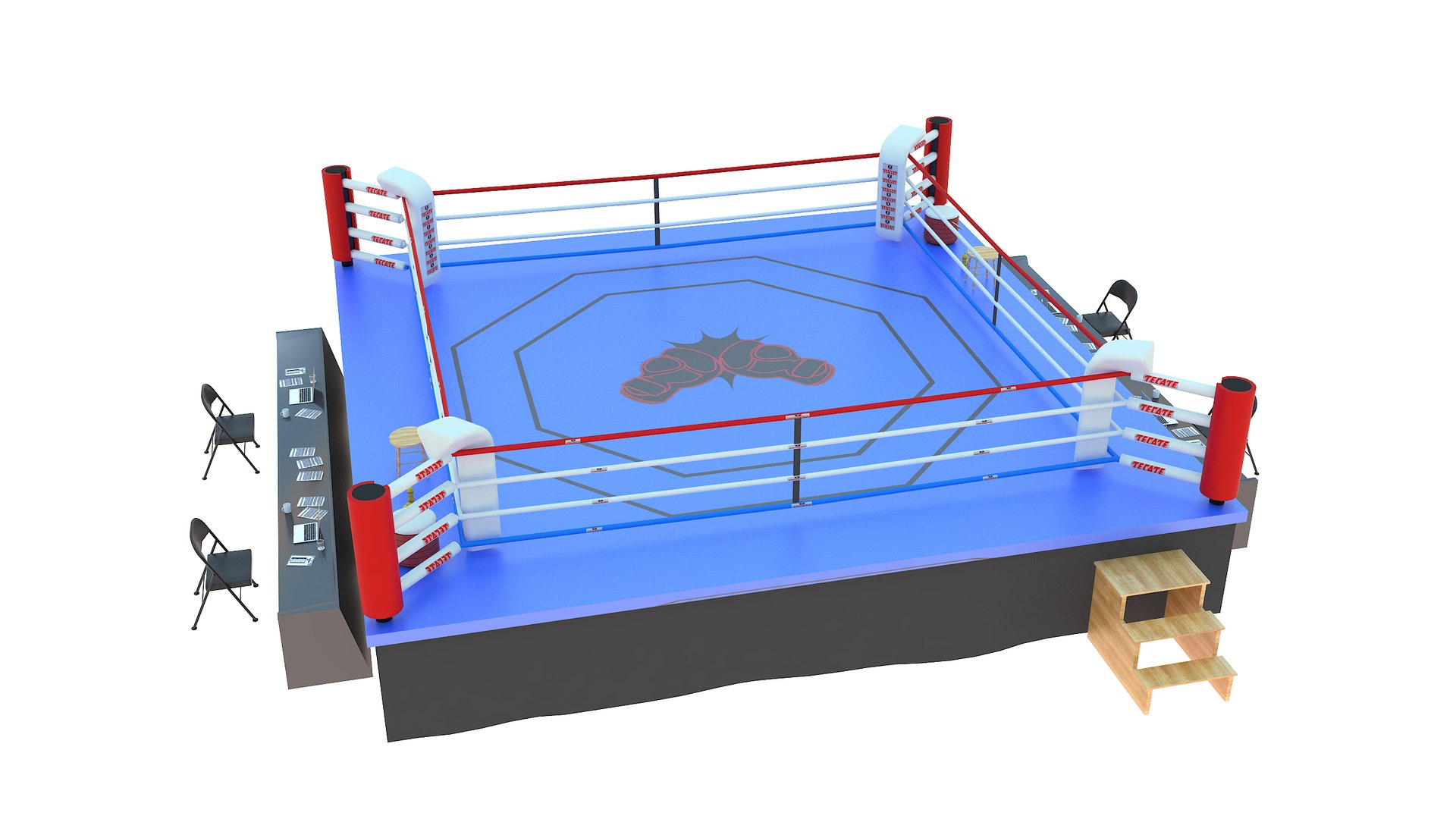 Boxing Ring 3D Model - TurboSquid 1575705