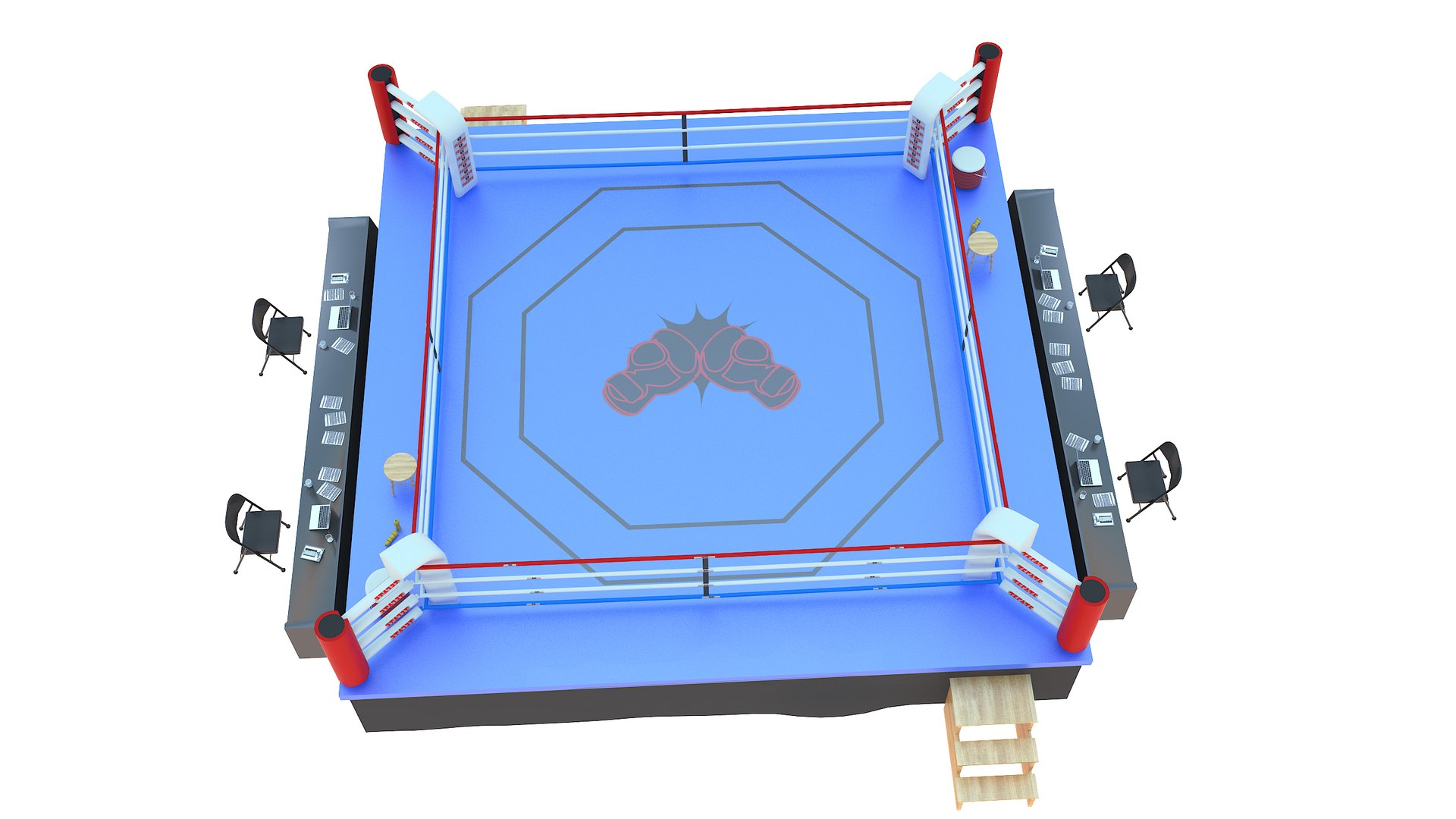 Boxing Ring 3D Model - TurboSquid 1575705