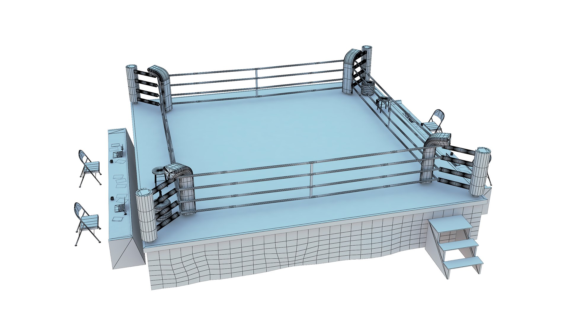 Boxing Ring 3D Model - TurboSquid 1575705