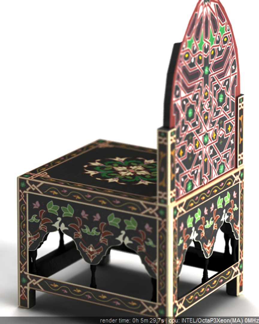 Black Princess Chair 3d 3ds