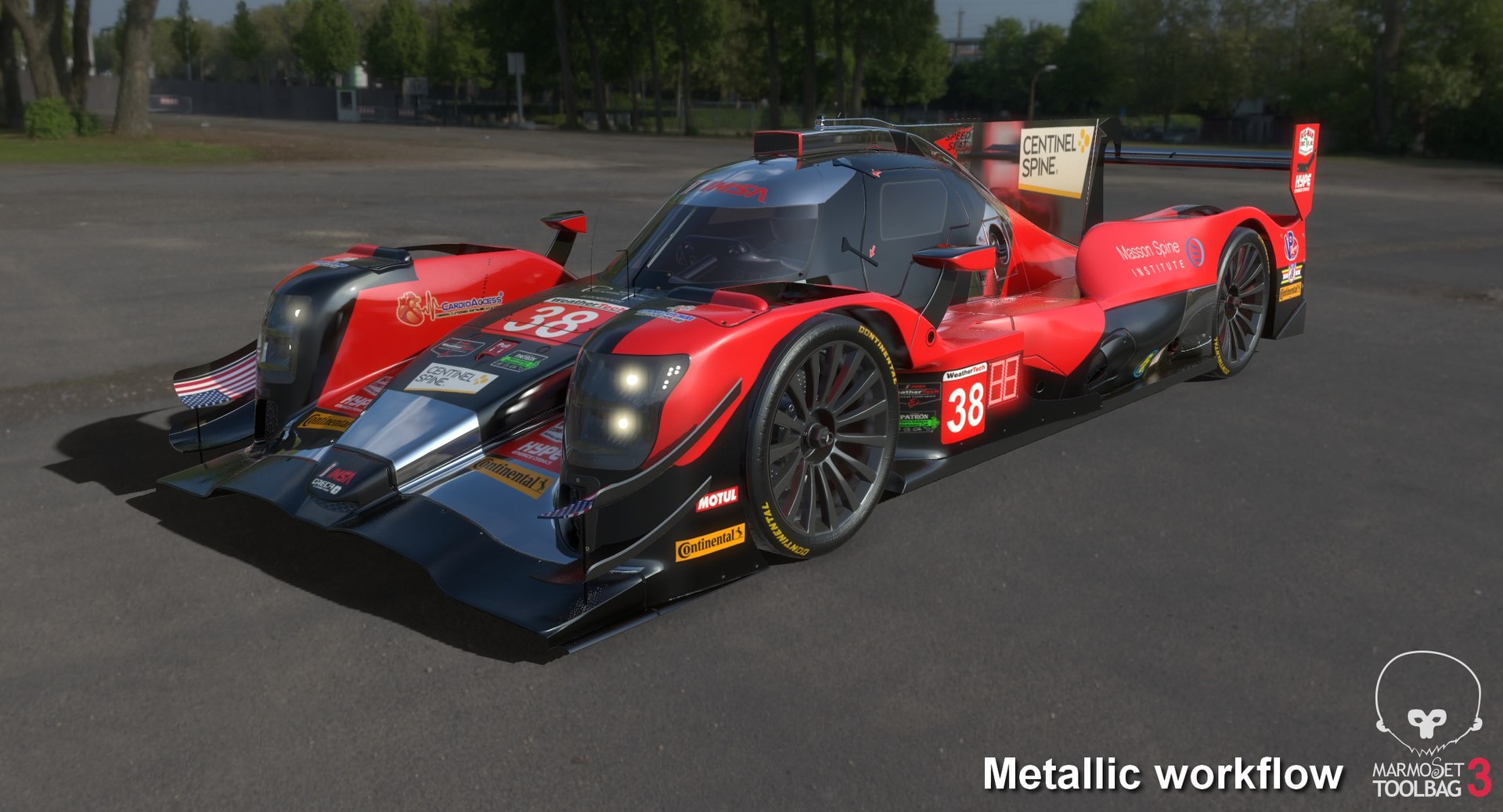 3D performance tech motorsports oreca - TurboSquid 1317943