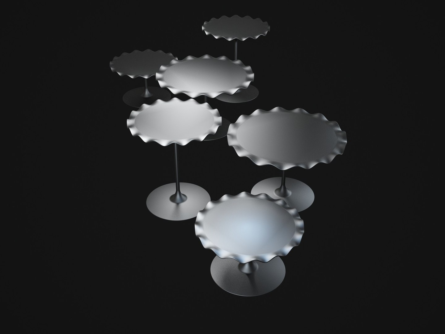 Dancing-tables 3d Model