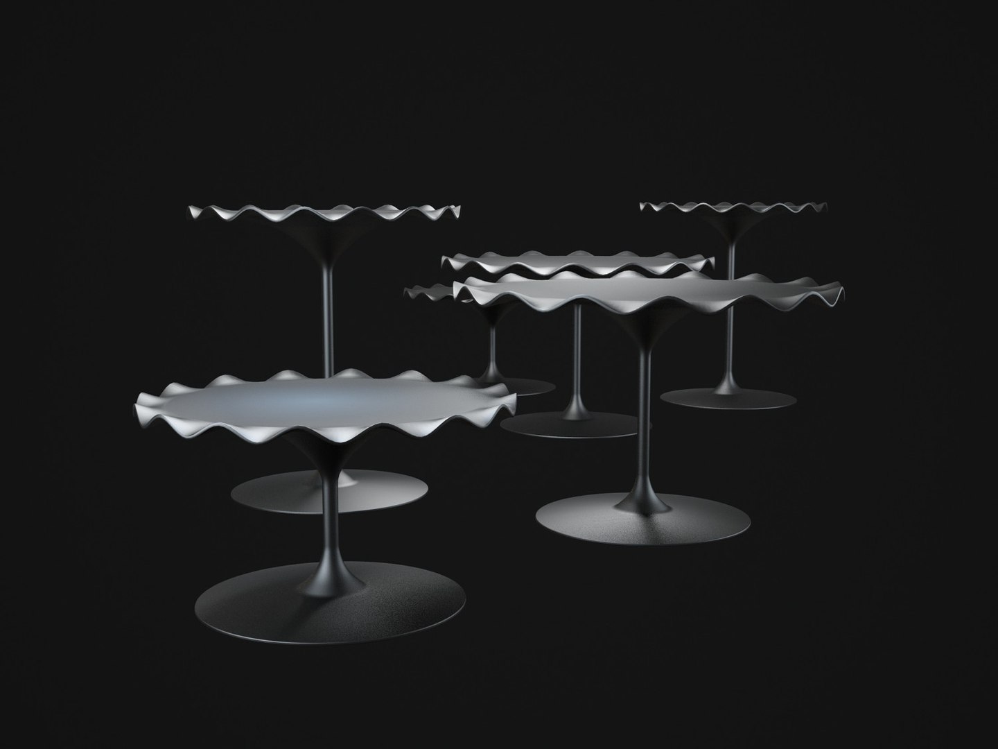 Dancing-tables 3d Model
