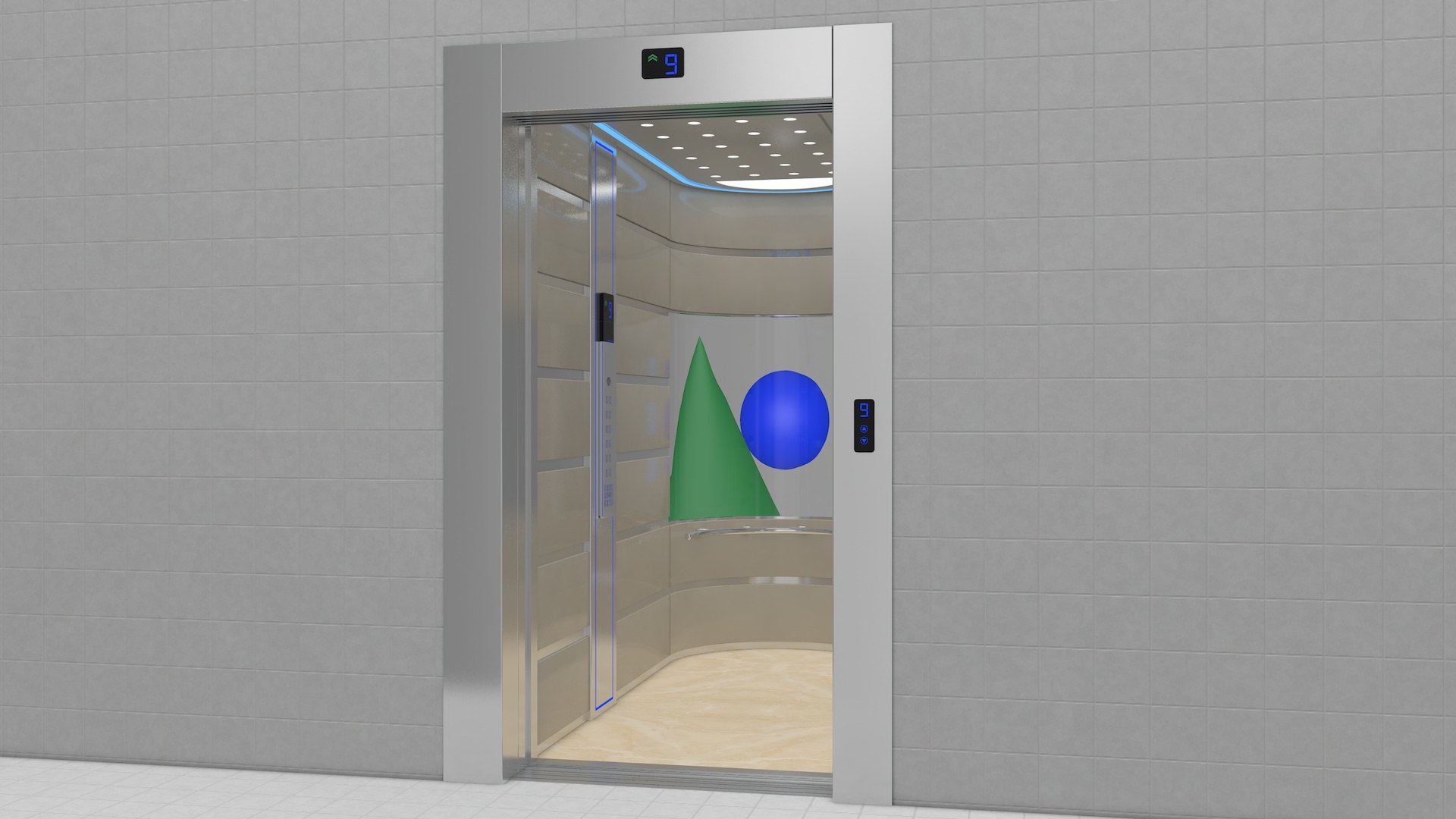 3D adjustable rigged elevator model - TurboSquid 1711990