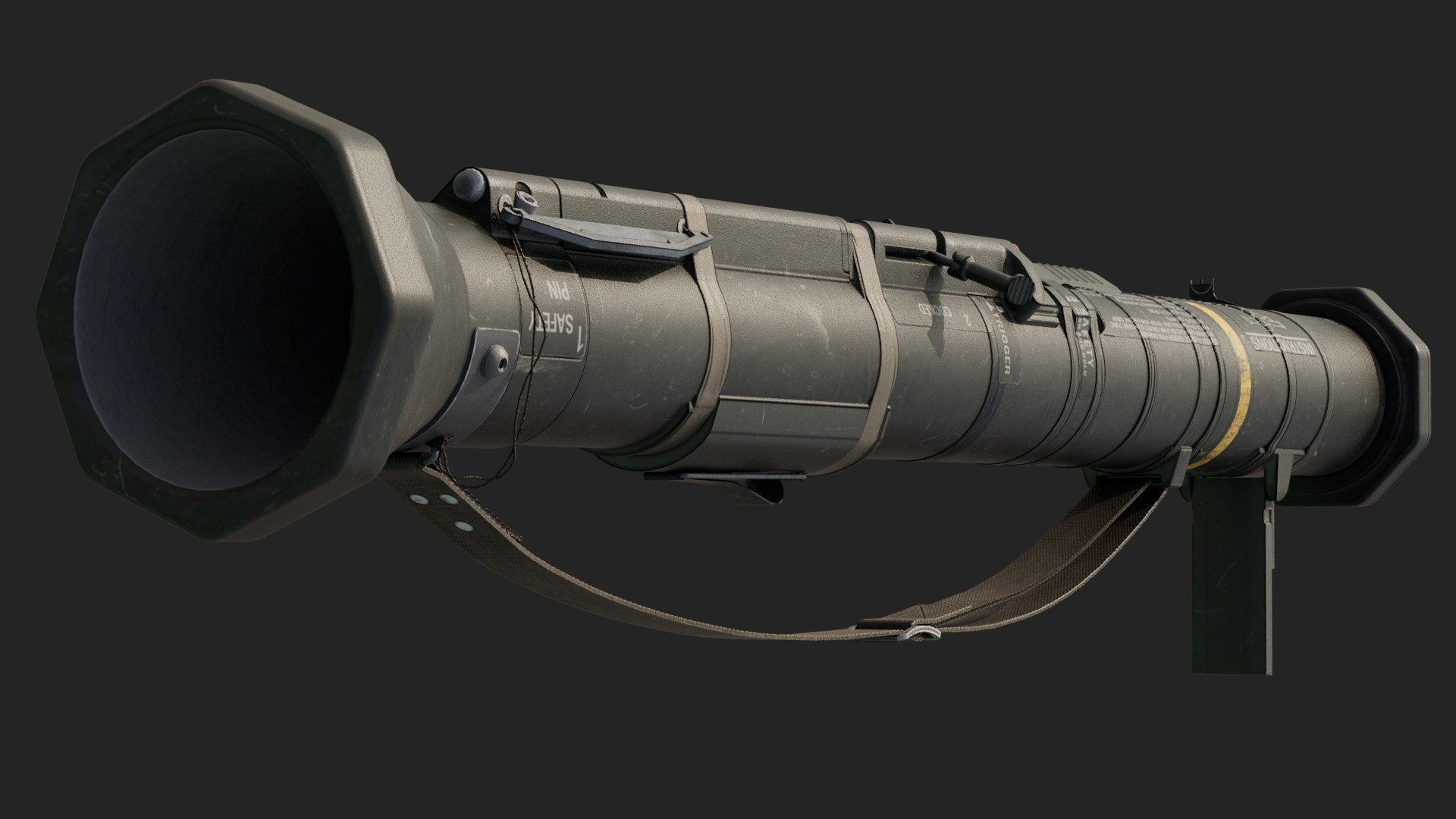 AT4 CS Rocket Launcher 3D Model - TurboSquid 2100690