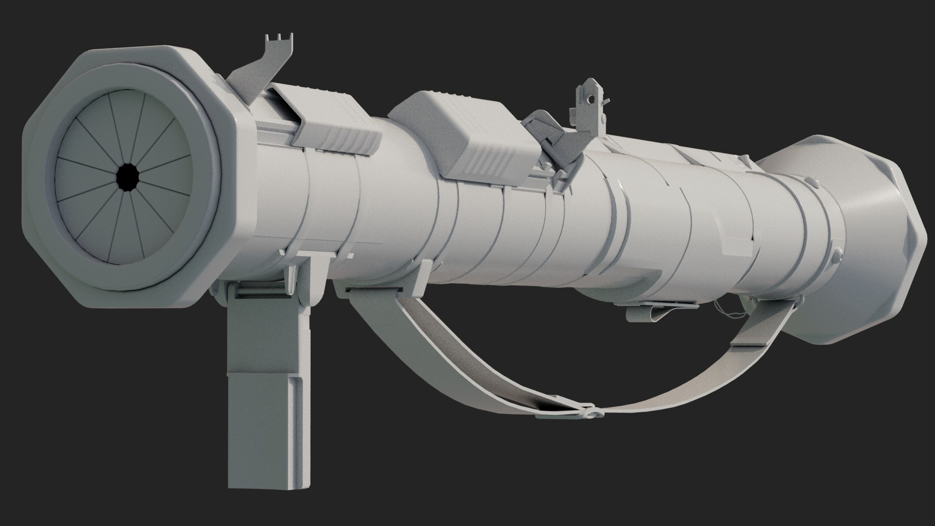 AT4 CS Rocket Launcher 3D Model - TurboSquid 2100690