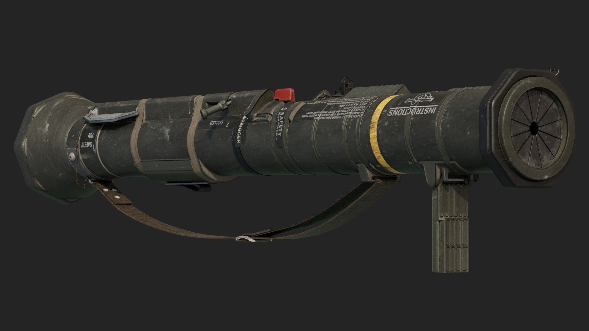 AT4 CS Rocket Launcher 3D Model - TurboSquid 2100690