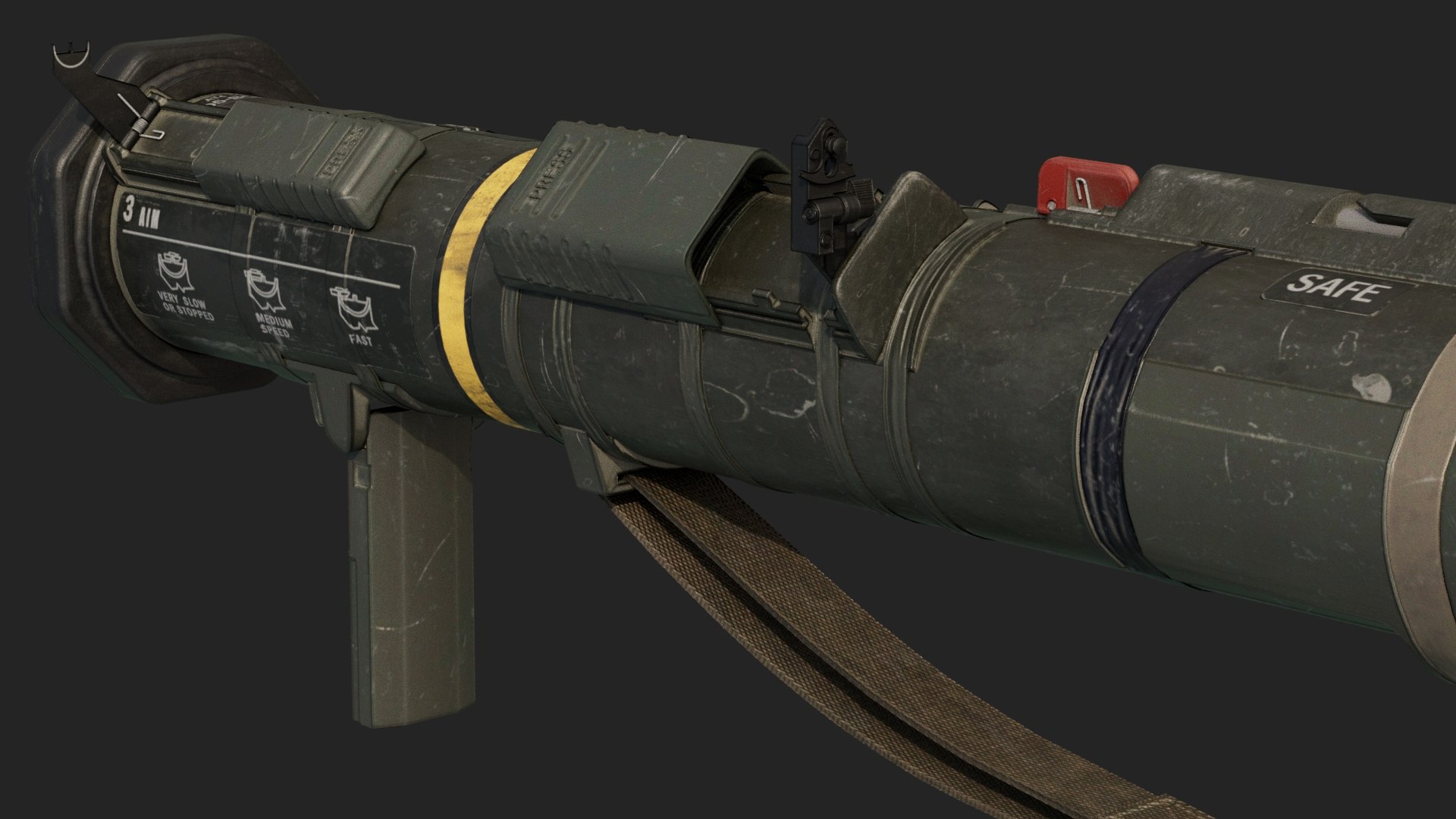 AT4 CS Rocket Launcher 3D Model - TurboSquid 2100690