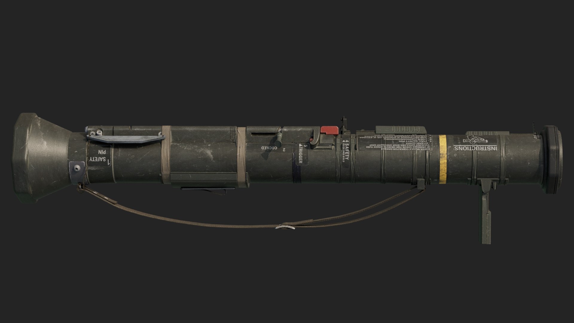 AT4 CS Rocket Launcher 3D Model - TurboSquid 2100690