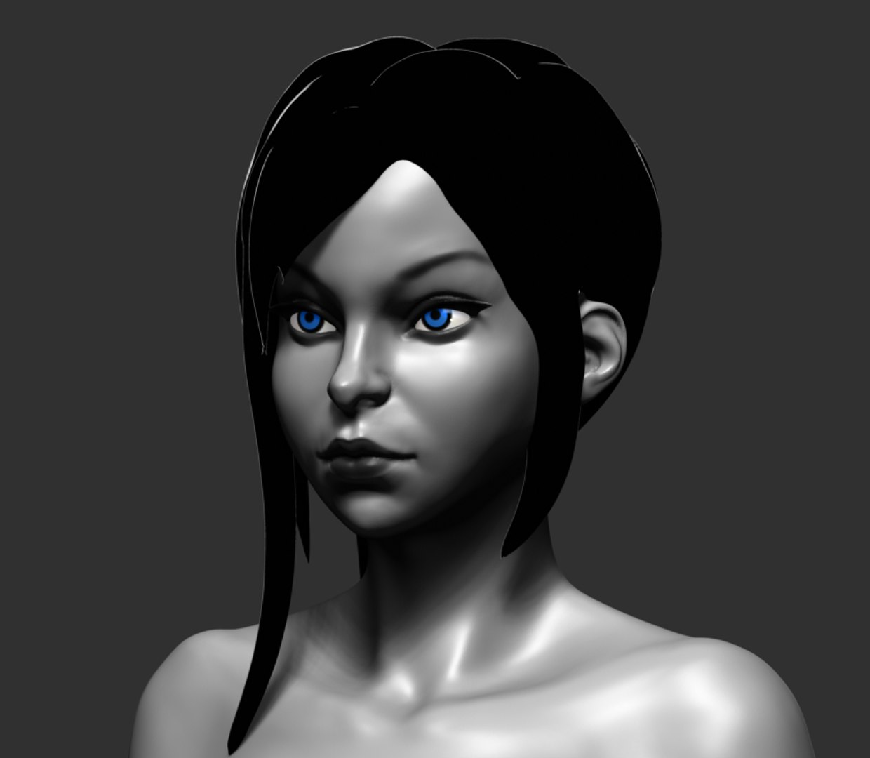 Stylized Girl 3d Model