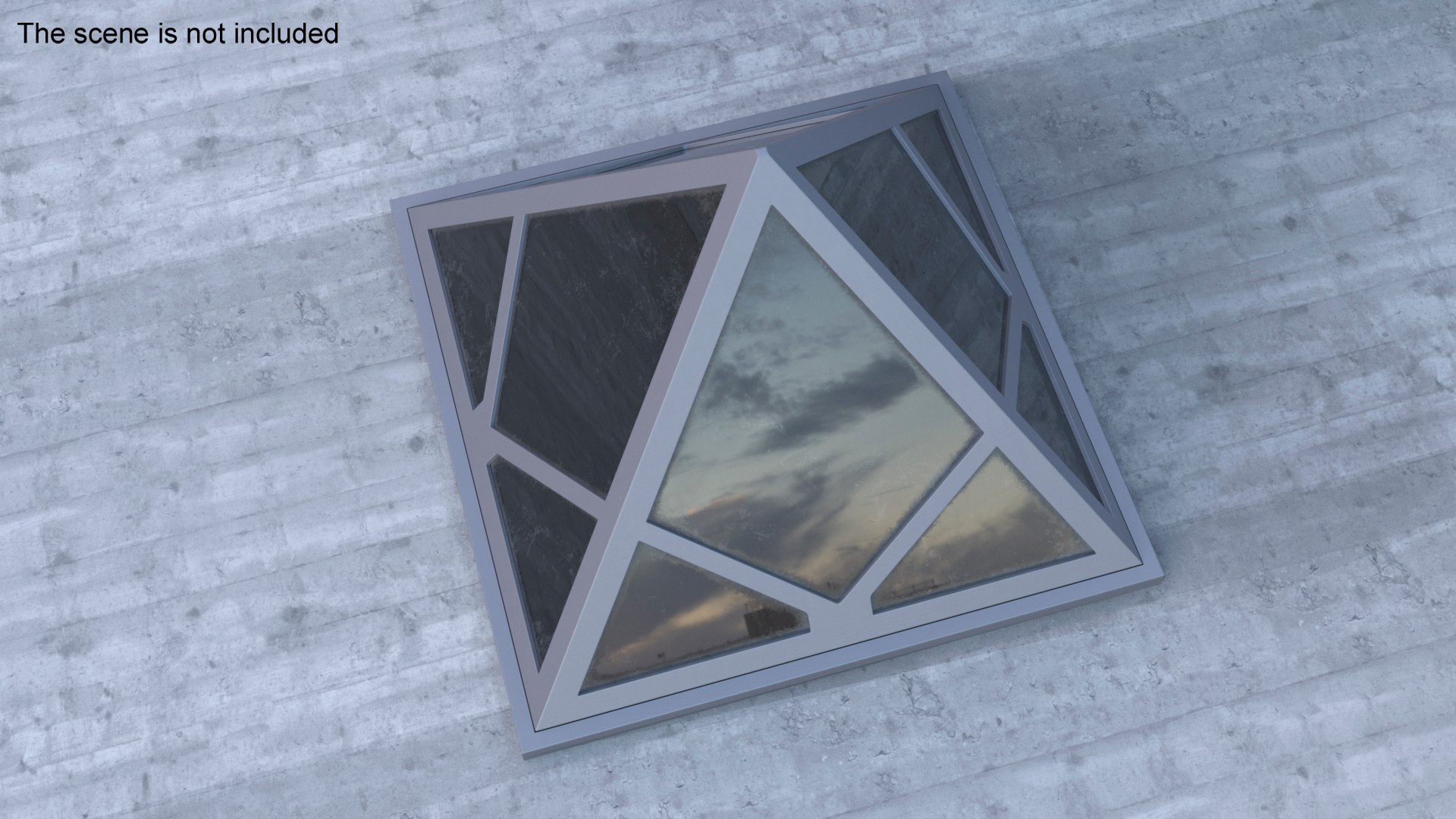 3D Rooftop Pyramid Skylight Window - TurboSquid 2191933