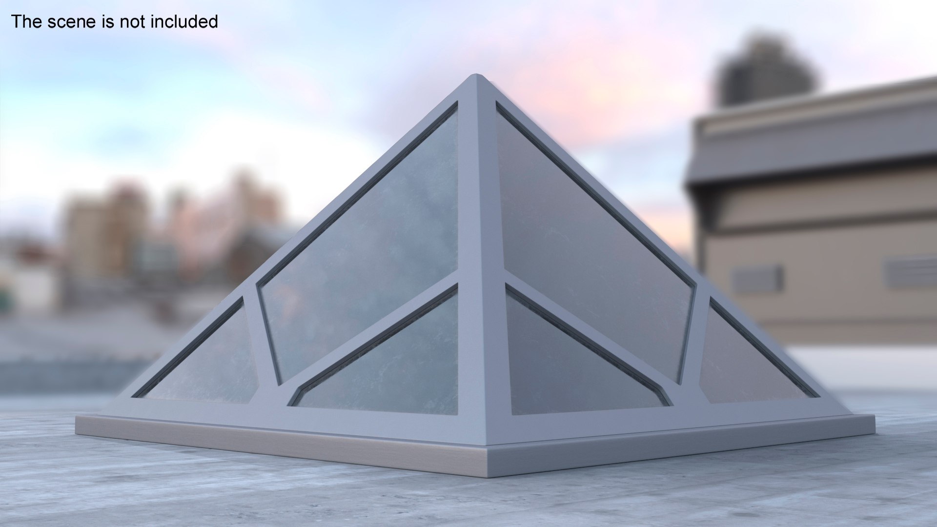 3D Rooftop Pyramid Skylight Window - TurboSquid 2191933
