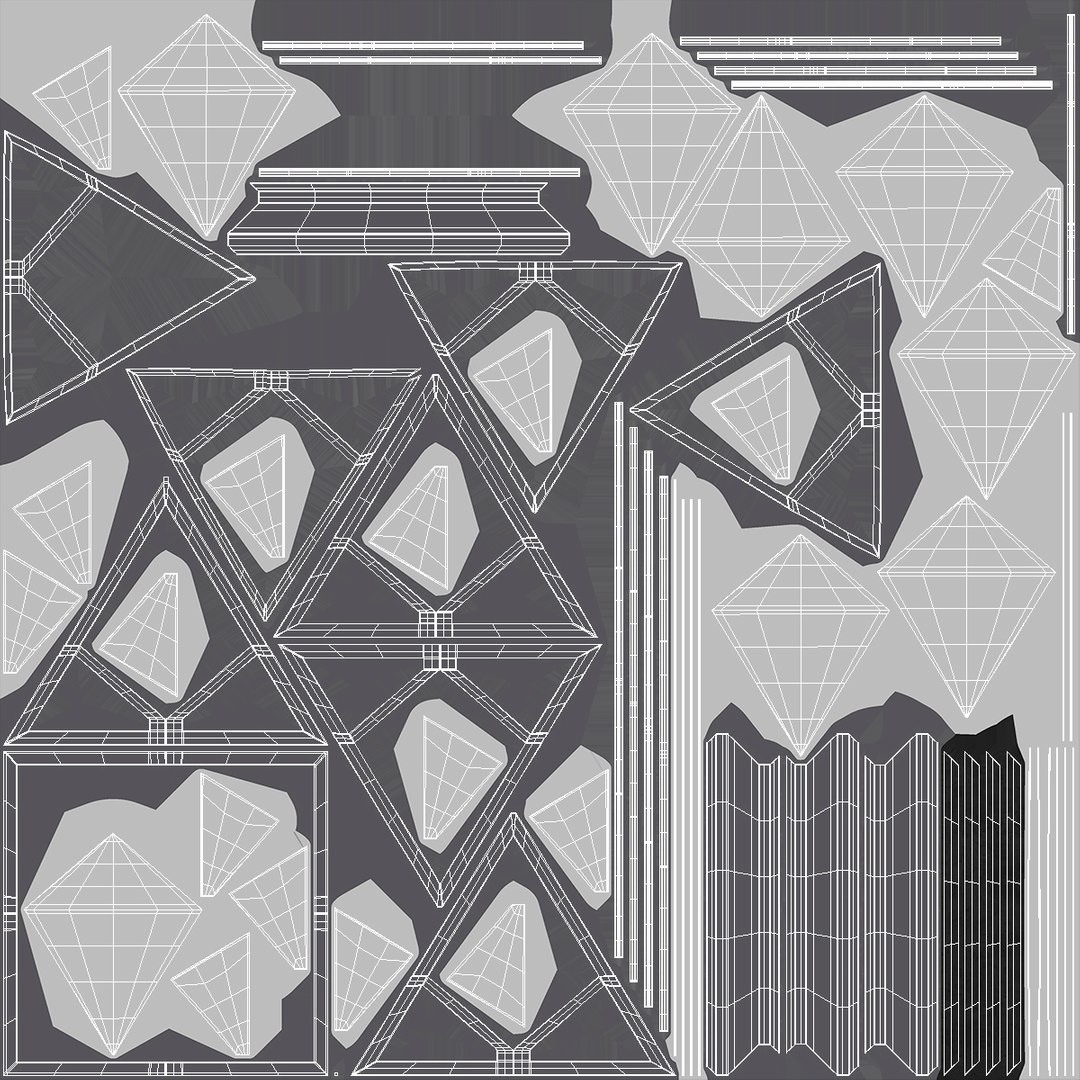 3D Rooftop Pyramid Skylight Window - TurboSquid 2191933