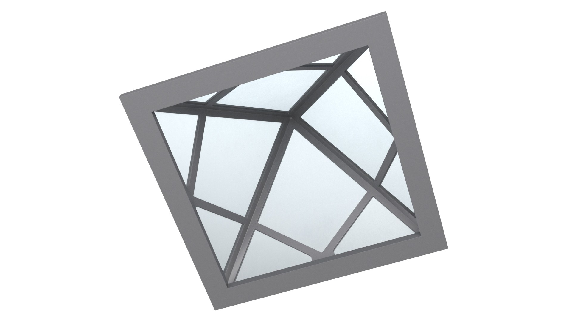 3D Rooftop Pyramid Skylight Window - TurboSquid 2191933