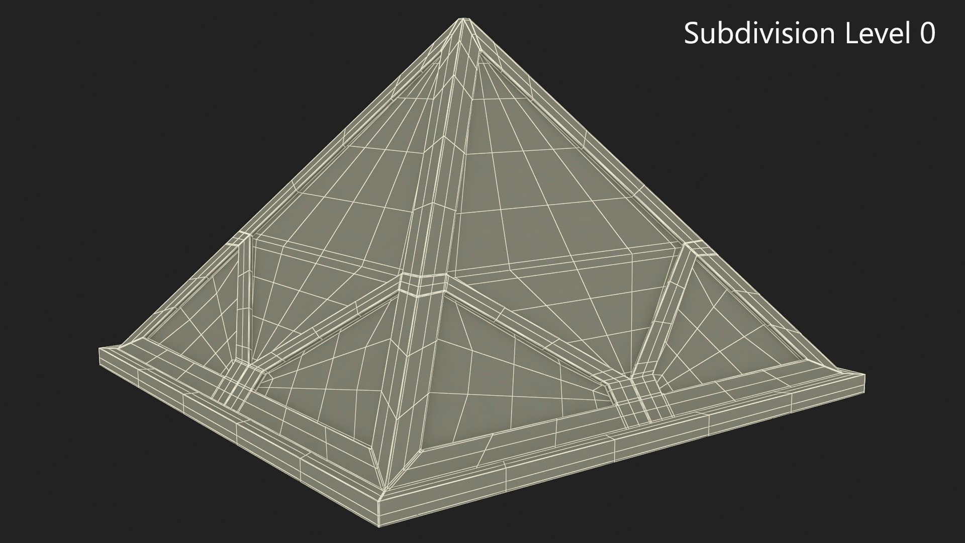3D Rooftop Pyramid Skylight Window - TurboSquid 2191933